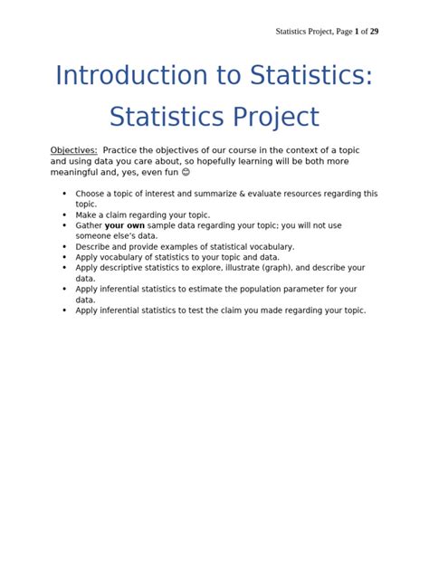 Stats Project Final Submission With Corrections Pdf Statistics Sleep