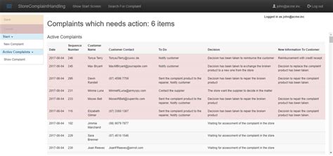 documentation store complaint handling mdrivenwiki