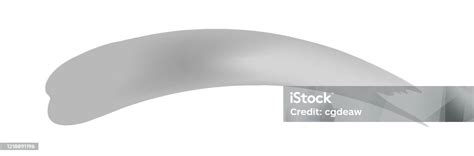 회색 잉크 브러쉬 마크 흰색에 격리 수채화 페인트 아이디어에 대 한 브러시 스트로크 회색 검은 줄무늬 브러시 와 얼룩 스트로크