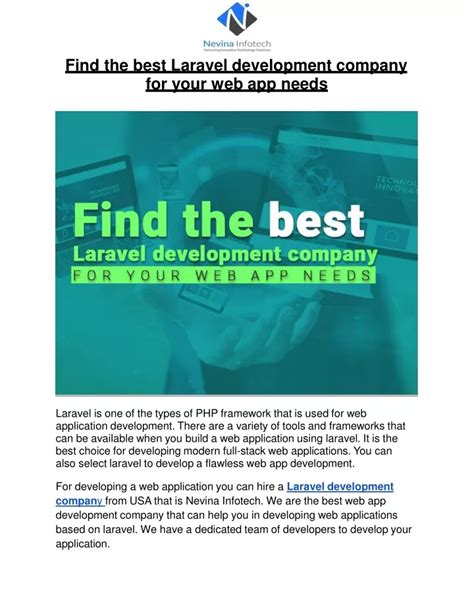 Ppt Find The Best Laravel Development Company For Your Web App Needs Powerpoint Presentation