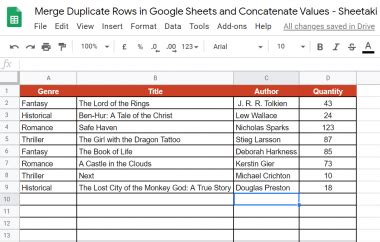 3 Ways To Merge Duplicate Rows In Google Sheets Step By Step