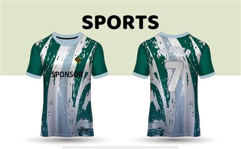 스포츠 저지 디자인 템플릿 프리미엄 벡터