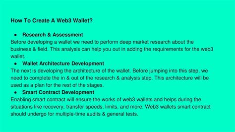Ppt How To Create A Decentralized Web3 Wallet Powerpoint Presentation