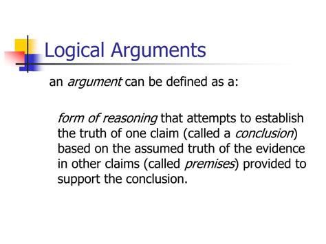 Ppt Logical Arguments Powerpoint Presentation Free Download Id 174053
