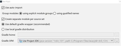 no default folders created in new gradle project ides support
