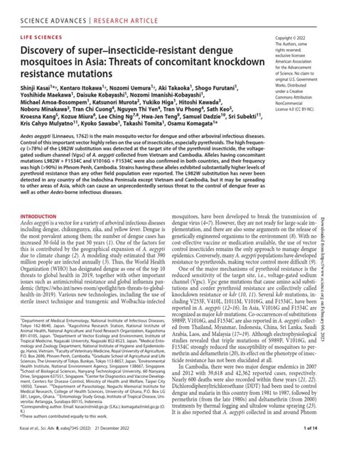Discovery Of Super Insecticide Resistant Dengue De Cuong Pdf