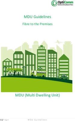 MDU Guidelines MDU Multi Dwelling Unit Fibre To The Premises MDU Guidelines OptiComm