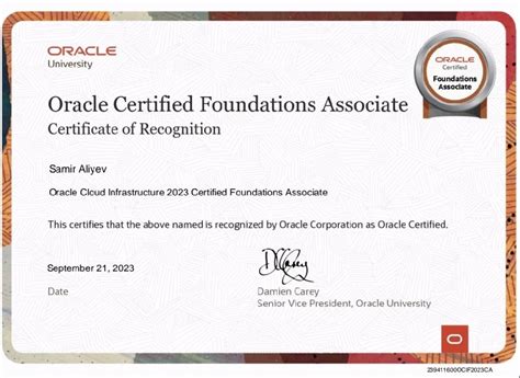 oracleuniversity oracle oraclecloud oraclecloudinfrastructure samir aliyev