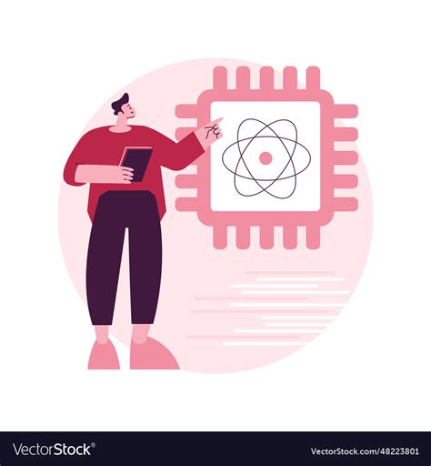quantum computing abstract concept royalty free vector image