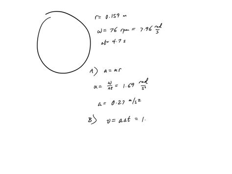 solved a what is the magnitude of the tangential acceleration of a