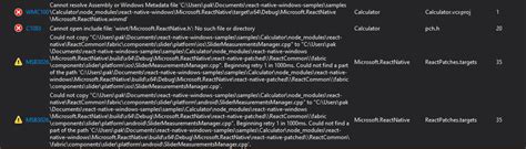 Cannot Run A Calculator Sample Issue Microsoft React Native Windows Samples Github