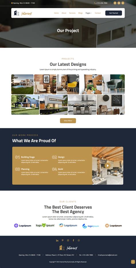 Interiorx Interior Design Elementor Template Kit Wp Template Kits Ft Building And Portfolio