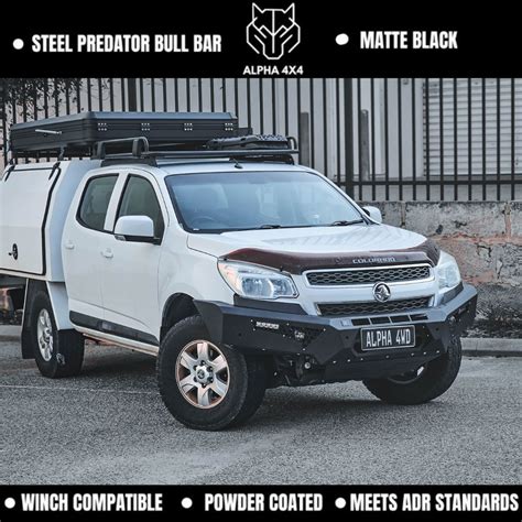 Alpha 4wd Predator Steel Bull Bar For Holden Colorado Rg 2012 2016