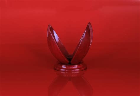 Premium Photo Decorative Red Egg Casket Isolated