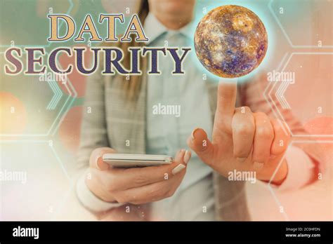 Handwriting Text Data Security Conceptual Photo Protected Important An