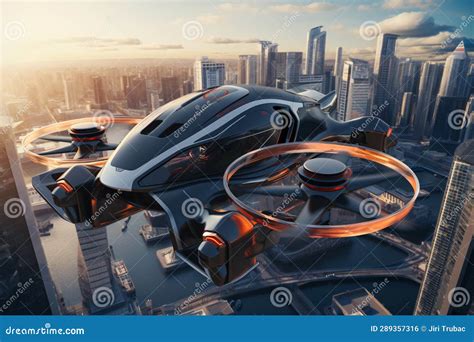 A Vision Of Future Air Transport In A Large City Personal Flying Car