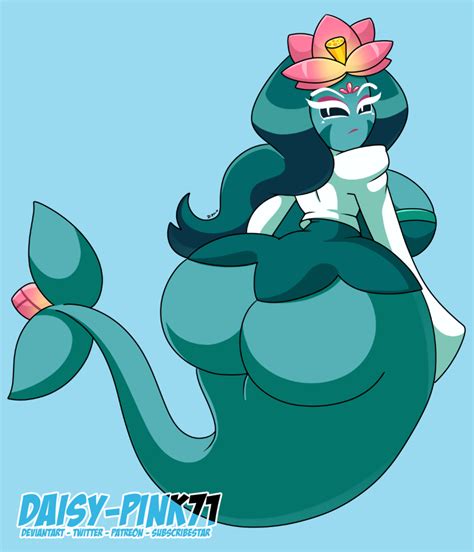 Rule 34 Cookie Run Daisy Pink71 Flirty Huge Ass Huge Breasts Looking Back Lotus Dragon Cookie