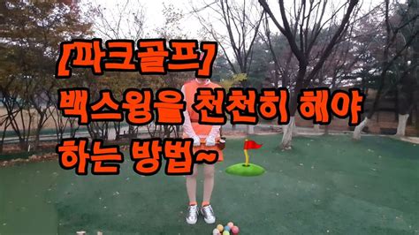 파크골프 백스윙을 천천히 해야 하는 방법 ⛳️ Youtube