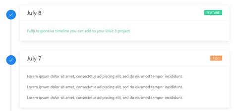 Bootstrap Time Line Example