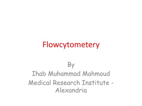 Flowcytometery Pptx