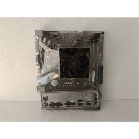 เมนบอรด ASUS A HM K Socket FM CPU AMD A K แรม GB DDR พรอมฝาหลง สวยๆพรอมใชงาน