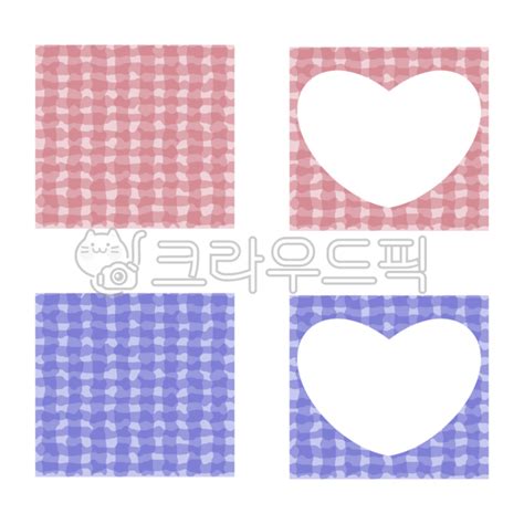 메모지 라벨 스티커 격자무늬 종이 사진이미지일러스트캘리그라피 아임그레이스작가