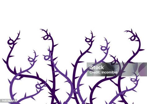 말리는 가시가 있는 배경 고딕 양식의 파티를 위한 삽화 또는 카드 가시에 대한 스톡 벡터 아트 및 기타 이미지 가시 덩굴 섬뜩한 Istock