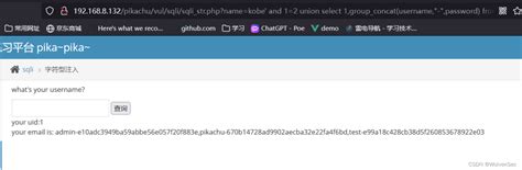 Web渗透 MySql Sql注入联合查询注入