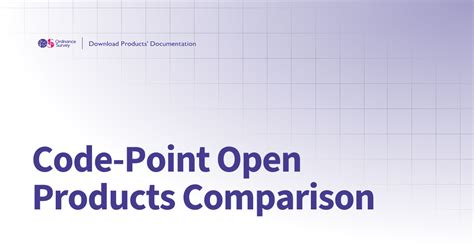 code point open products comparison os download products documentation