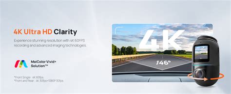 【70mai Dash Cam 4k Omni With Cpl】 Front And Rear Car Camera