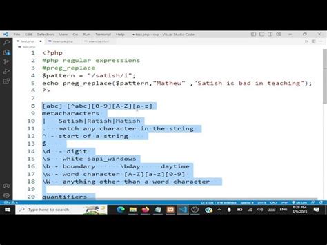 Free Video Php Regular Expressions Exercises And Live Class