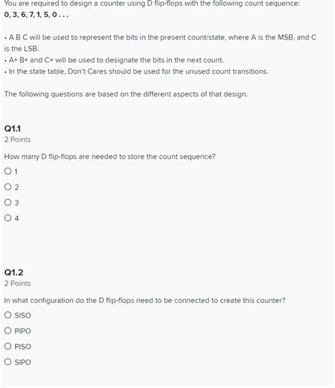 Solved You Are Required To Design A Counter Using D