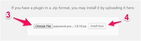 Installation Password Protect Wordpress Pro