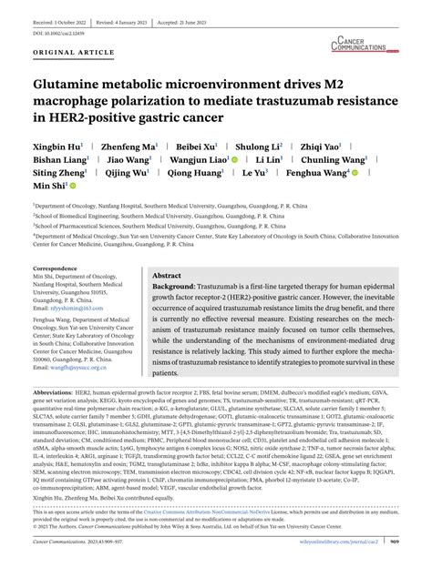 Pdf Glutamine Metabolic Microenvironment Drives M2 Macrophage