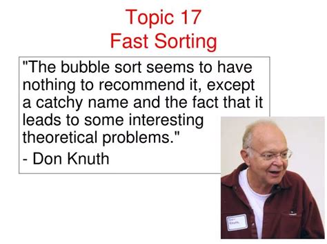 Ppt Exploring Fast Sorting Quicksort And Mergesort Algorithms