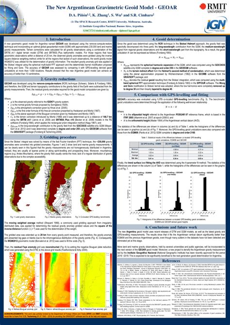 Pdf The New Argentinean Gravimetric Geoid Model Geoar