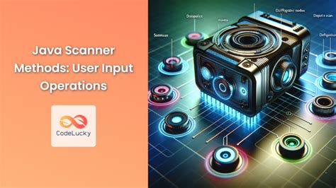 Java User Input Scanner Class Usage Codelucky