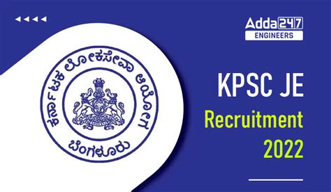Kpsc Je Recruitment 2022 Admit Card Out For 169 Je Vacancies