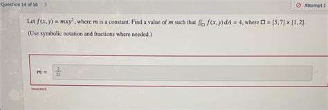 Solved Use Symbolic Notation And Fractions Where Needed Chegg Com