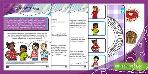 Working Memory Games Puzzles And Games Twinkl Resources