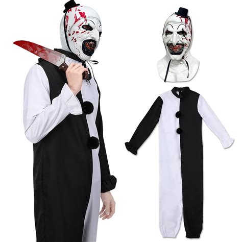 Adult Terrifying Costume Art The Clown Costume Mask Australia Ubuy