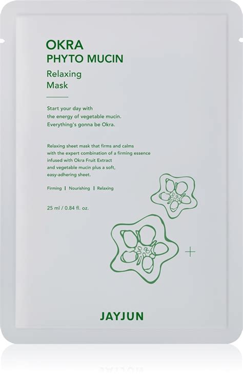 Jayjun Okra Phyto Mucin Sheet Mask With Soothing Effect Notinoie