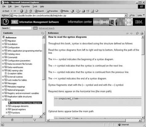 db2 syntax diagram conventions understanding db2® learning visually
