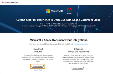 Deploy Adobe Acrobat For SharePoint And OneDrive