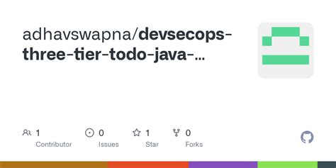 Github Adhavswapnadevsecops Three Tier Todo Java Cicd Project