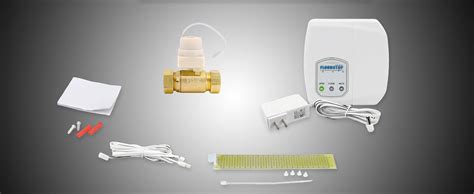 Floodstop Water Heater Leak Detector Kit With Automatic Water Shut Off And Visual Audible Alarms