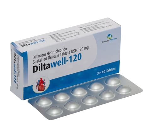 Diltiazem Hydrochloride Tablets 120 Mg Manufacturer And Supplier India Buy Online