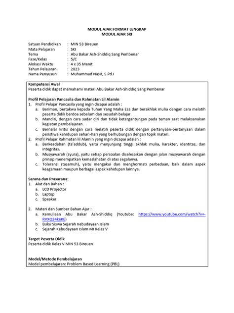 Lk 9 Penyusunan Modul Ajar Pbl Pdf