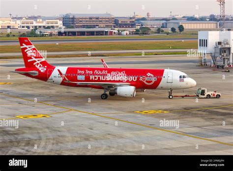 Bangkok Thailand February 14 2023 Airasia Airbus A320 Airplane