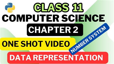 Class 11 Computer Science Chapter 2 Data Representation Class 11
